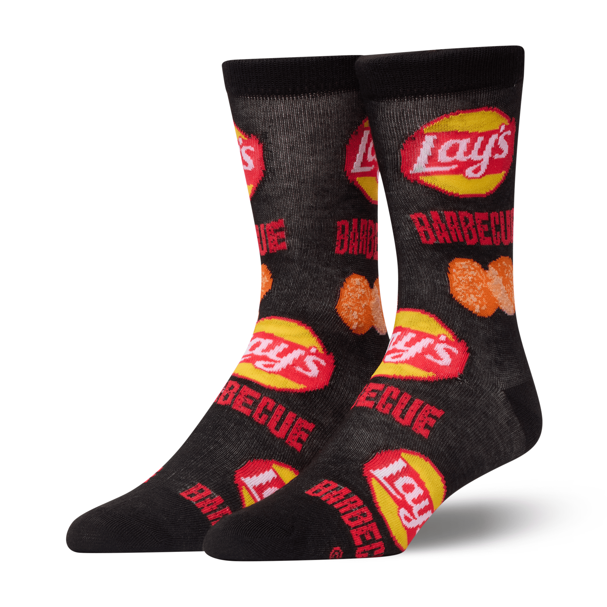 Crazy Sock Lay's Barbecue Crazy Socks for Men – Large Crew Sock Size ...
