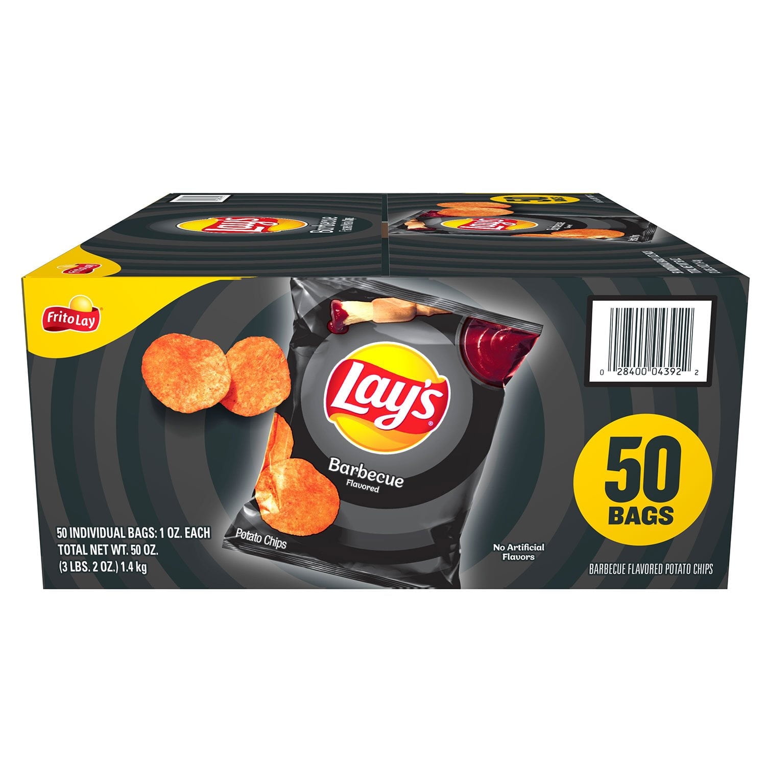 Lay's Barbecue Potato Chips — 50 Individual Bags, 1 oz Each | Party ...