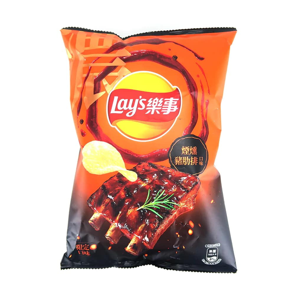 Lay's Chips Smoked Pork Ribs Flavor 59.5g樂事煙燻豬肋排口味洋芋片 - Walmart.com