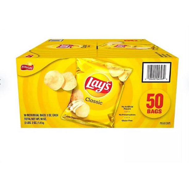 Product of Lay's Classic Potato Chips, 50 pk./1 oz. [Biz Discount ...