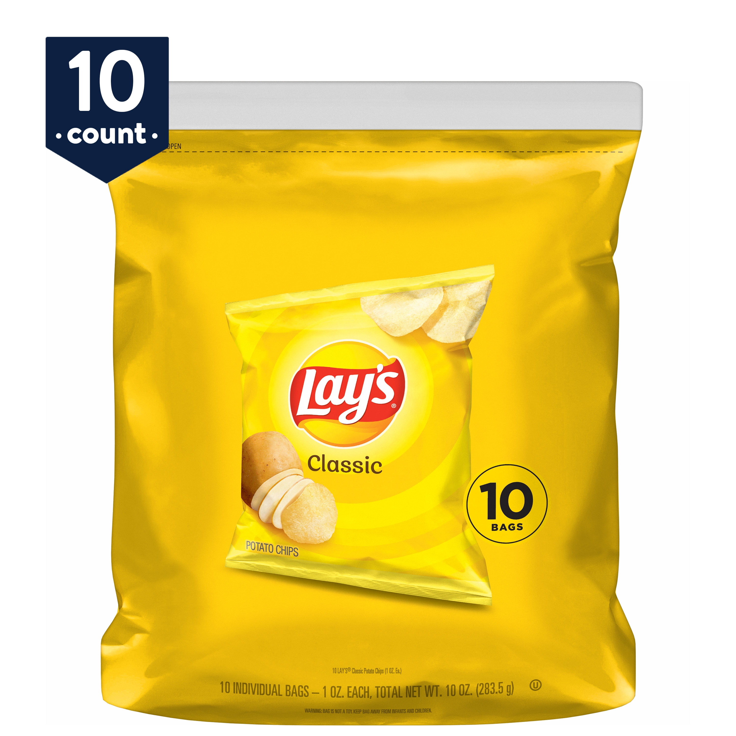 Open Potato Chip Bag
