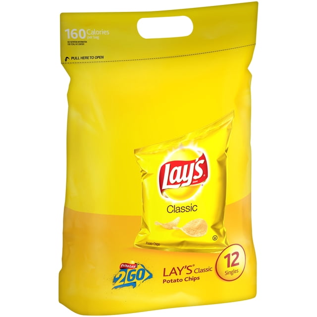 Lay' Chips 12pk - Lays classic potato chips for catering - Walmart ...