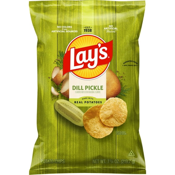 Miss Vickie's Spicy Dill Pickle 1.375oz Pack of 8, Dill Chips Snack ...