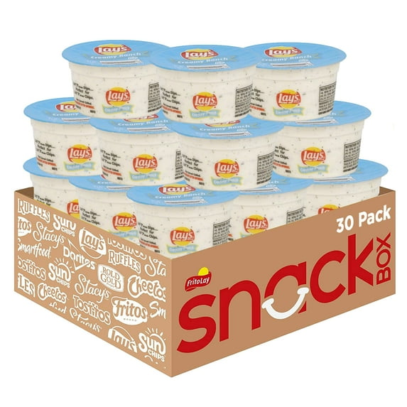 Lay's Dip Cups, Creamy BCF26 Ranch, 3.7 Ounce (Pack of 30) - Walmart.com