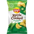 Lays Kettle Cooked Jalapeno Potato Snack Chips 8 Oz Bag