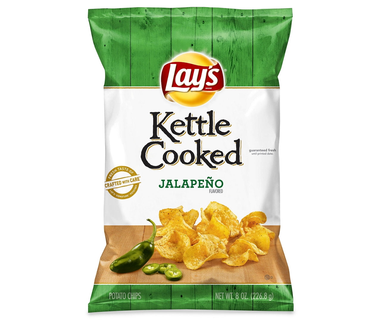 Lay's Lay's Kettle Cooked Potato Chips Jalapeno Flavored 8 Oz - Walmart.com