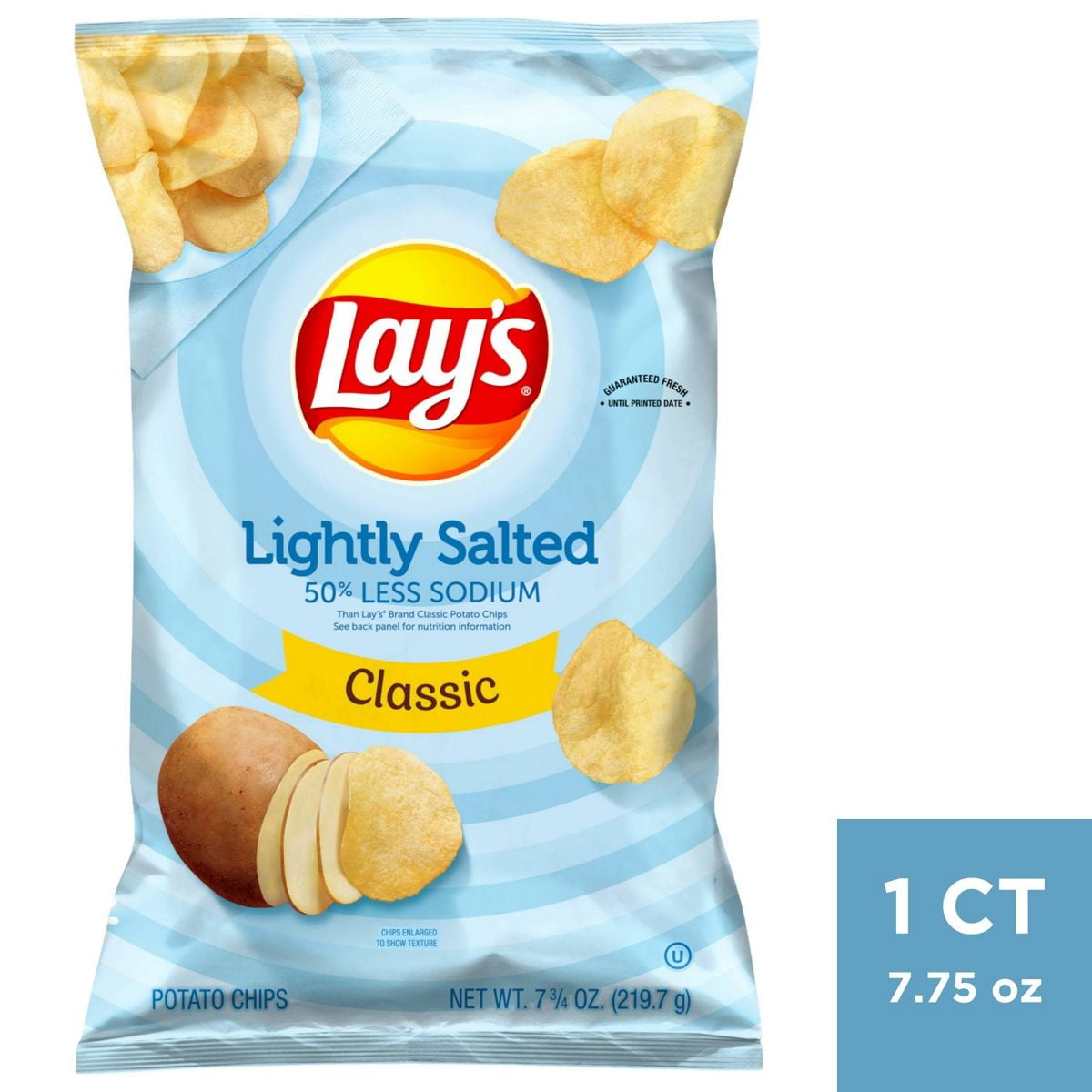 Lay's Lightly Salted Classic Potato Chips - 7.75oz - Pack of 2 ...
