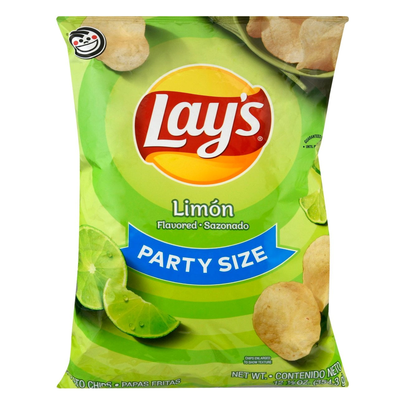 Lay's Limon Potato Chips Party Size - 13 oz - Walmart.com