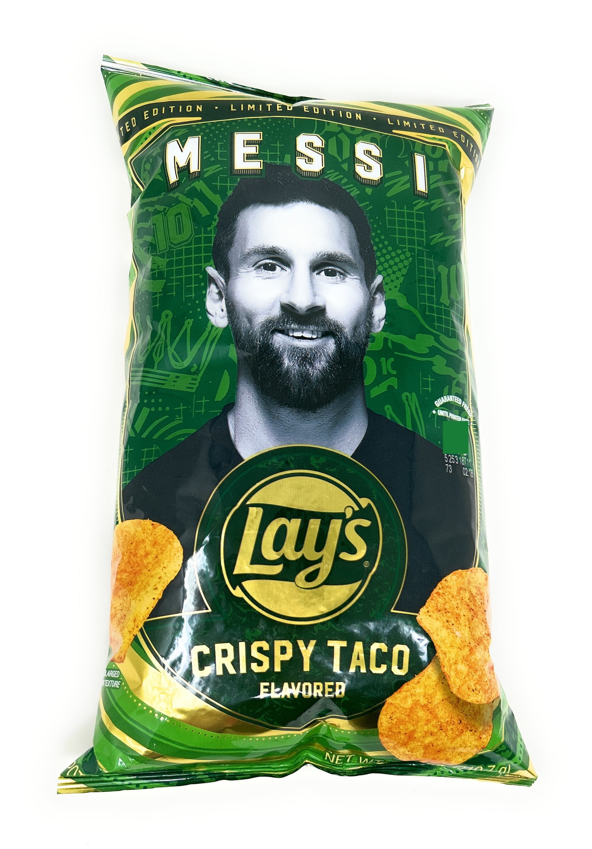 Lay's Messi Limited Edition Crispy Taco Flavored Potato Chips 7.75oz ...