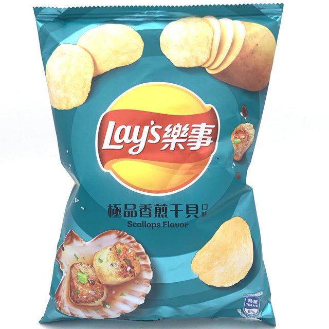 Lay's Pan-Fried Scallops Flavor Potato Chips 59.5g樂事極品香煎干貝口味洋芋片 - Walmart.com