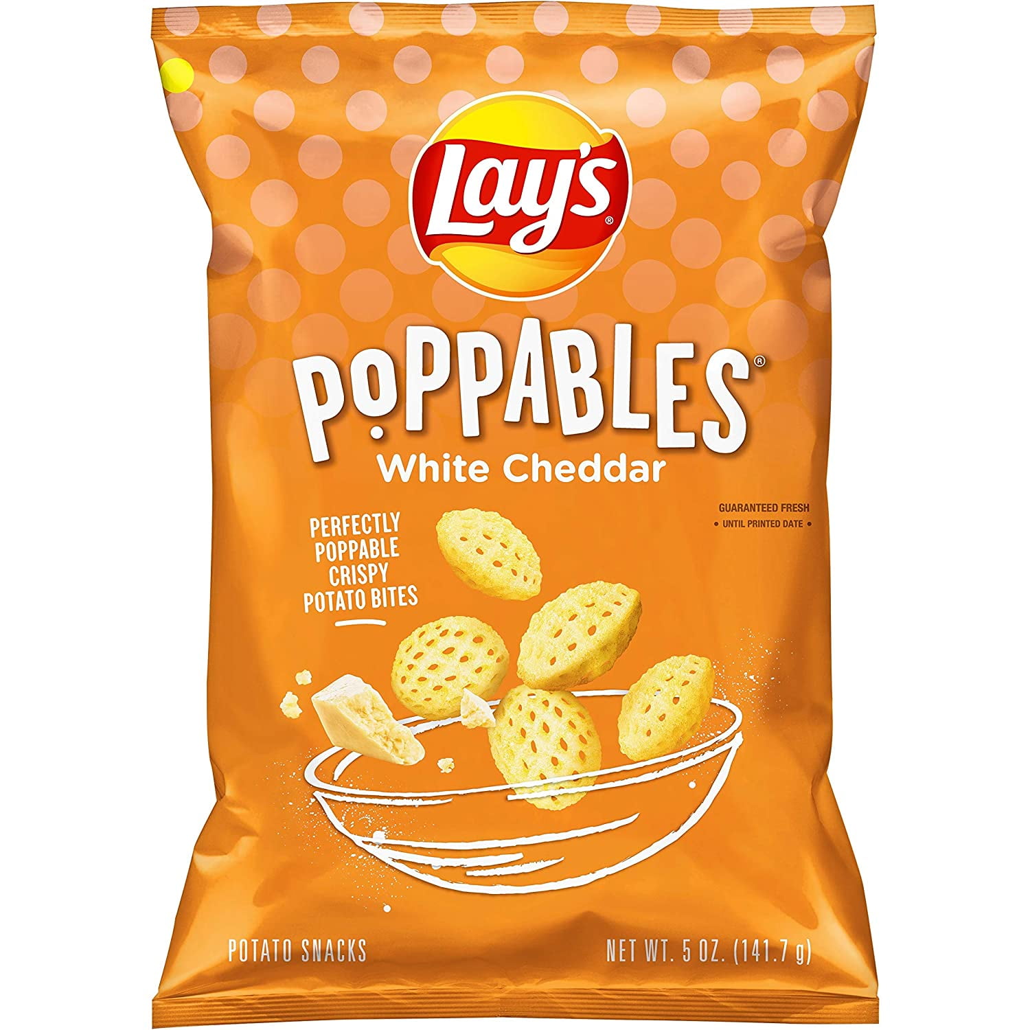 Lay's Poppables White Cheddar Flavored Potato Snacks, 5 Oz - Walmart.com