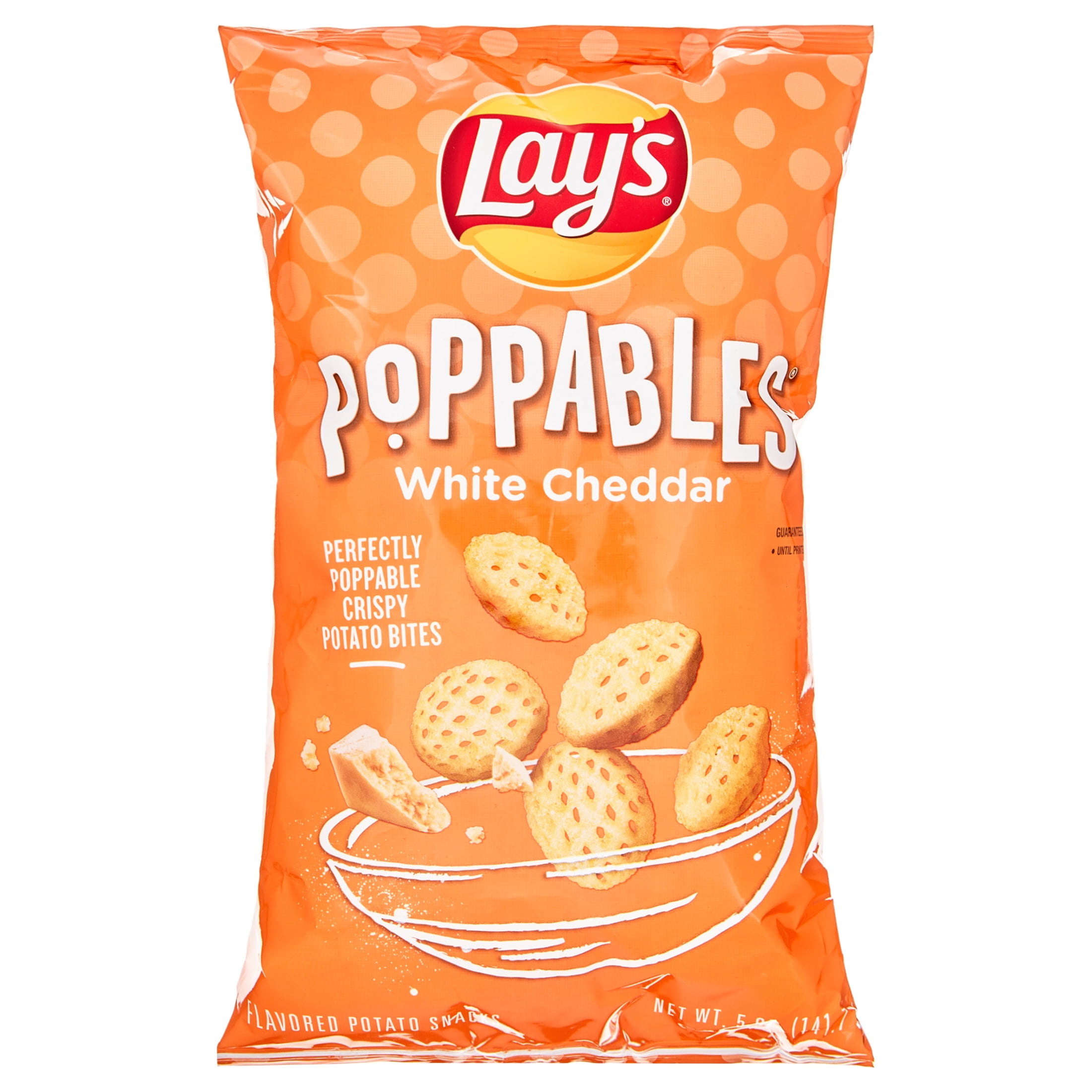 Lay's White Cheddar Poppables Flavored Potato Snacks, 5 oz Bag ...