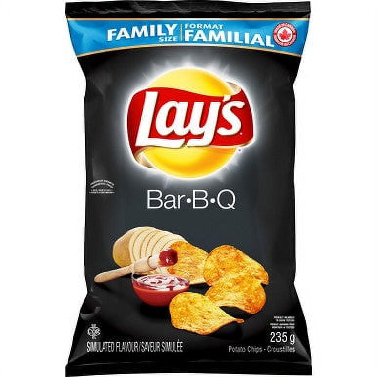 Lay's Potato Chips - Bar-B-Q 235g/8.3 oz., {Imported from Canada} - Walmart.com