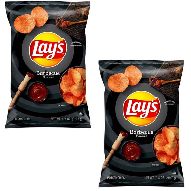 Lay's Potato Chips, Barbecue Flavor - 2 Pack - Walmart.com