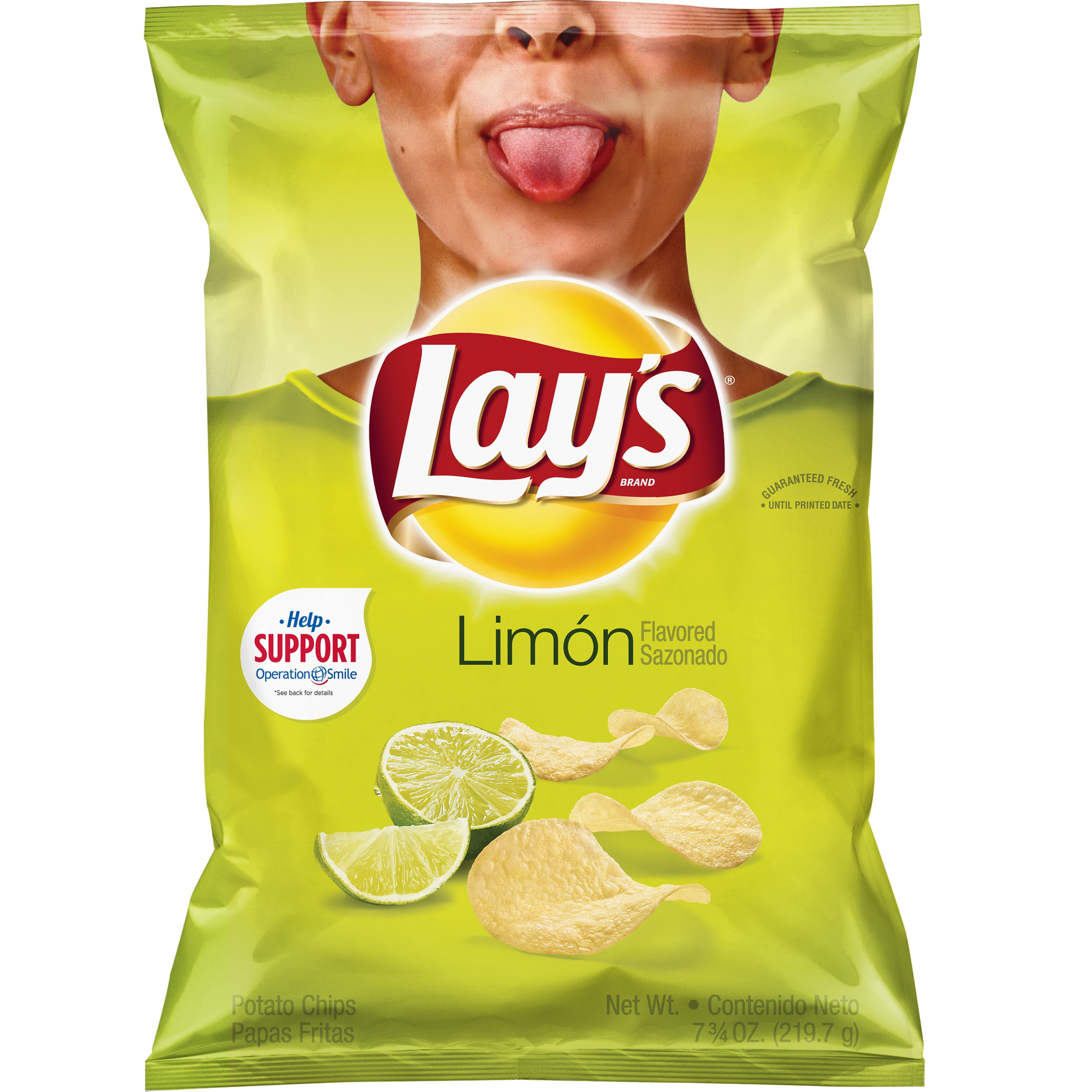 Lay's Potato Chips, Limon Flavor, 7.75 oz Bag - Walmart.com