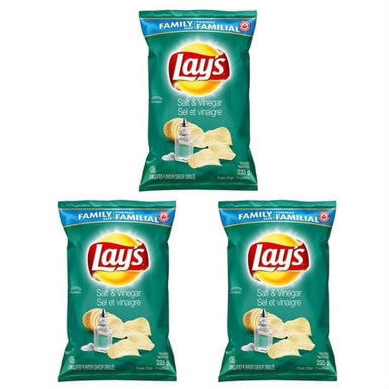 Lay's Potato Chips, Salt and Vinegar 235g/8.3 oz., 3-Pack {Imported ...