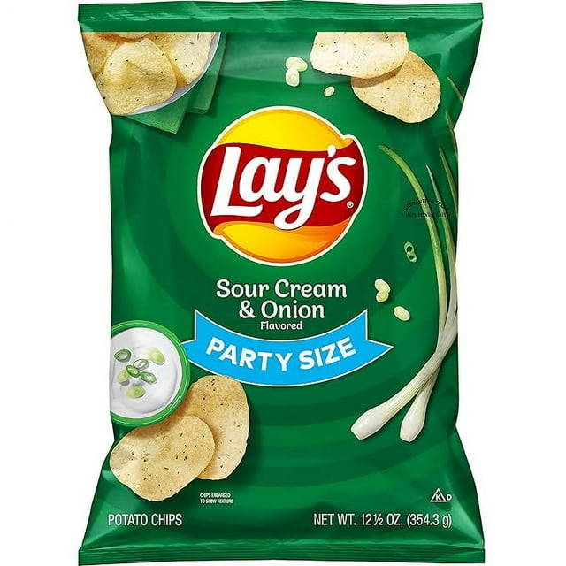 Lay's Potato Chips, Sour Cream & Onion Flavored, 12.5 Oz - Walmart.com