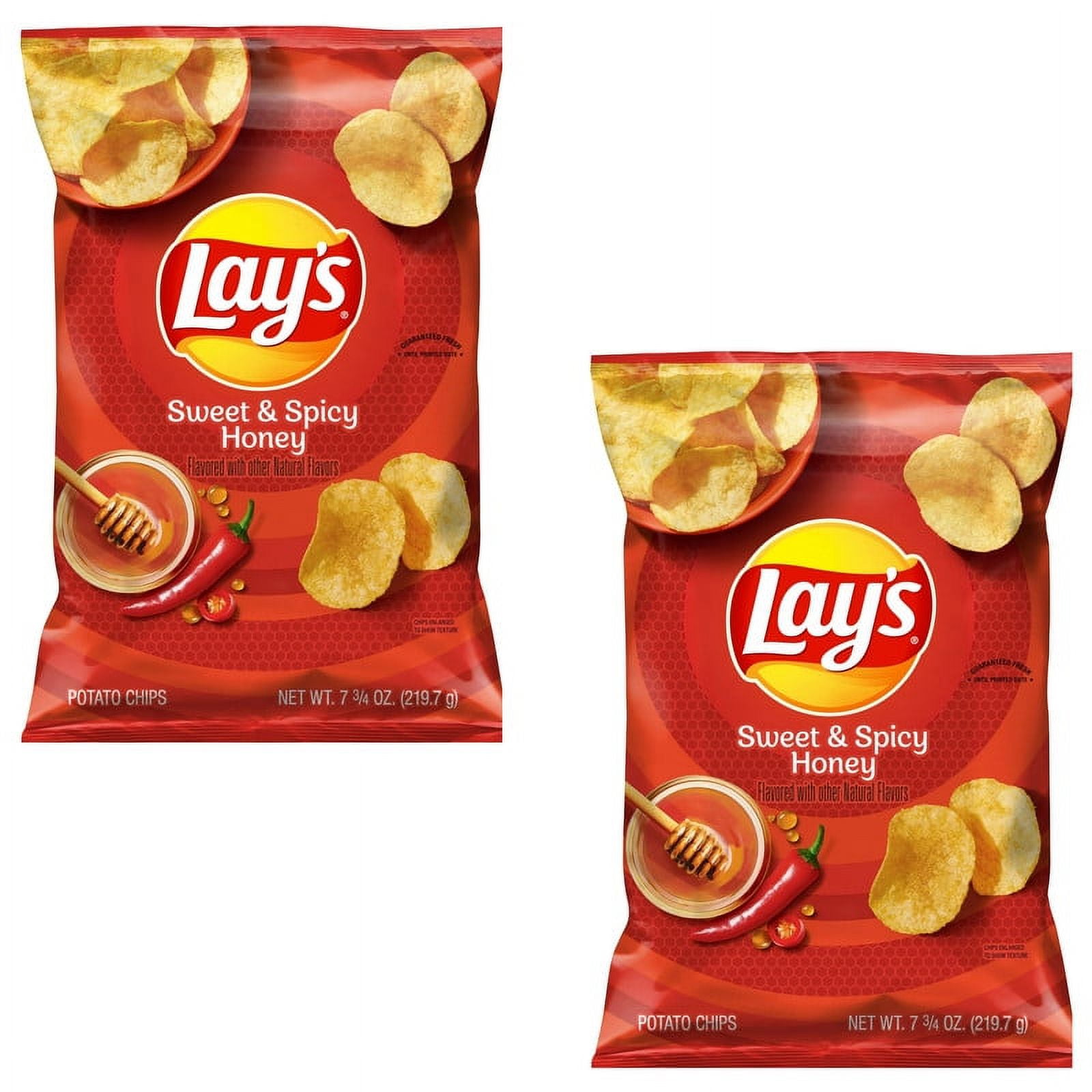 Lay's Potato Chips Sweet & Spicy Honey Flavored 2 PACK - Walmart.com