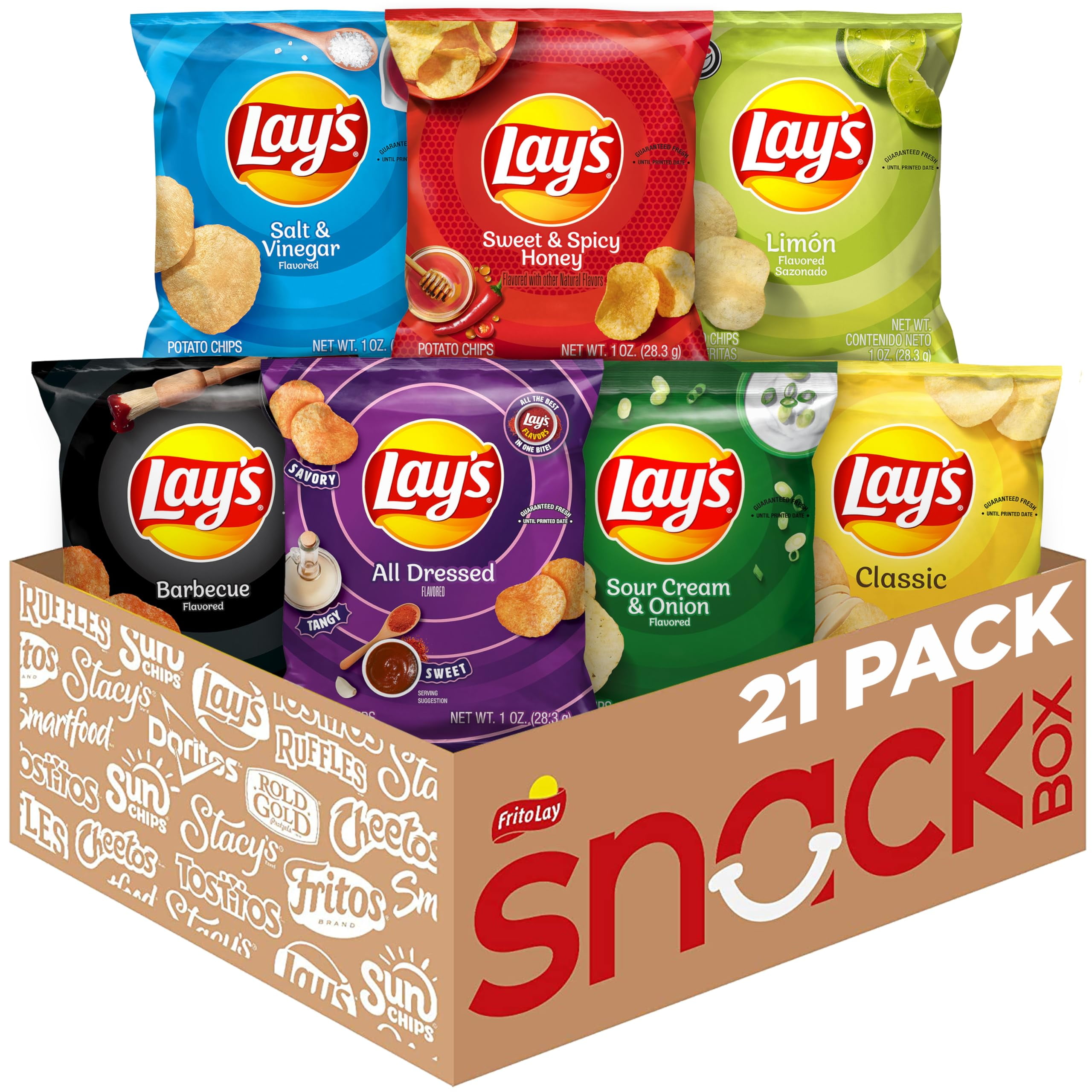 Lay's Potato Chips Variety Pack (Pack of 21) NSD3 - Walmart.com