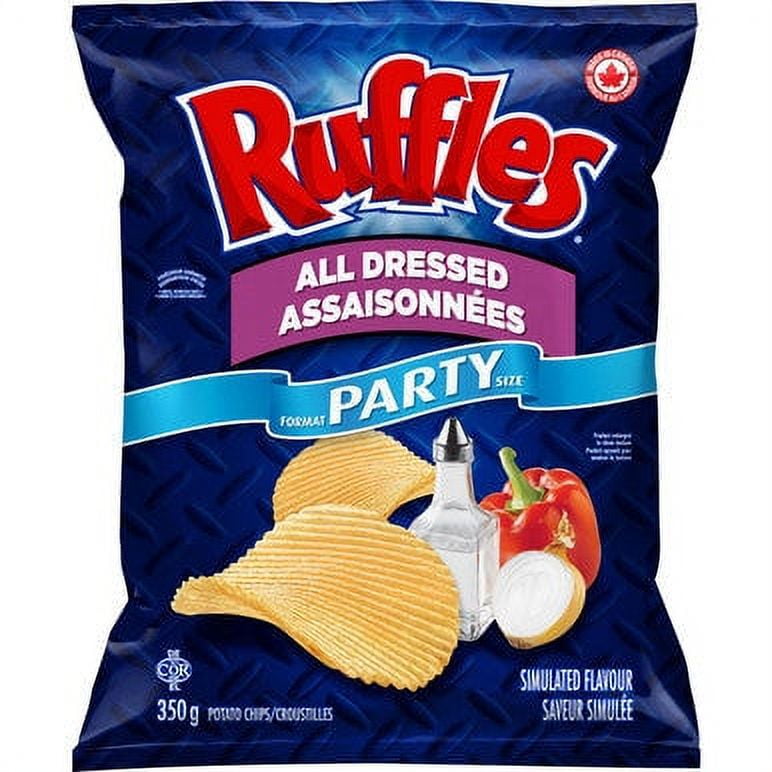 PepsiCo Ruffles All Dressed Party Size Potato Chips, 350g, Sweet and ...