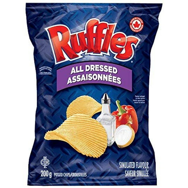 Lay's Ruffles All Dressed Chips - 200g/7.1 oz., {Imported from Canada ...
