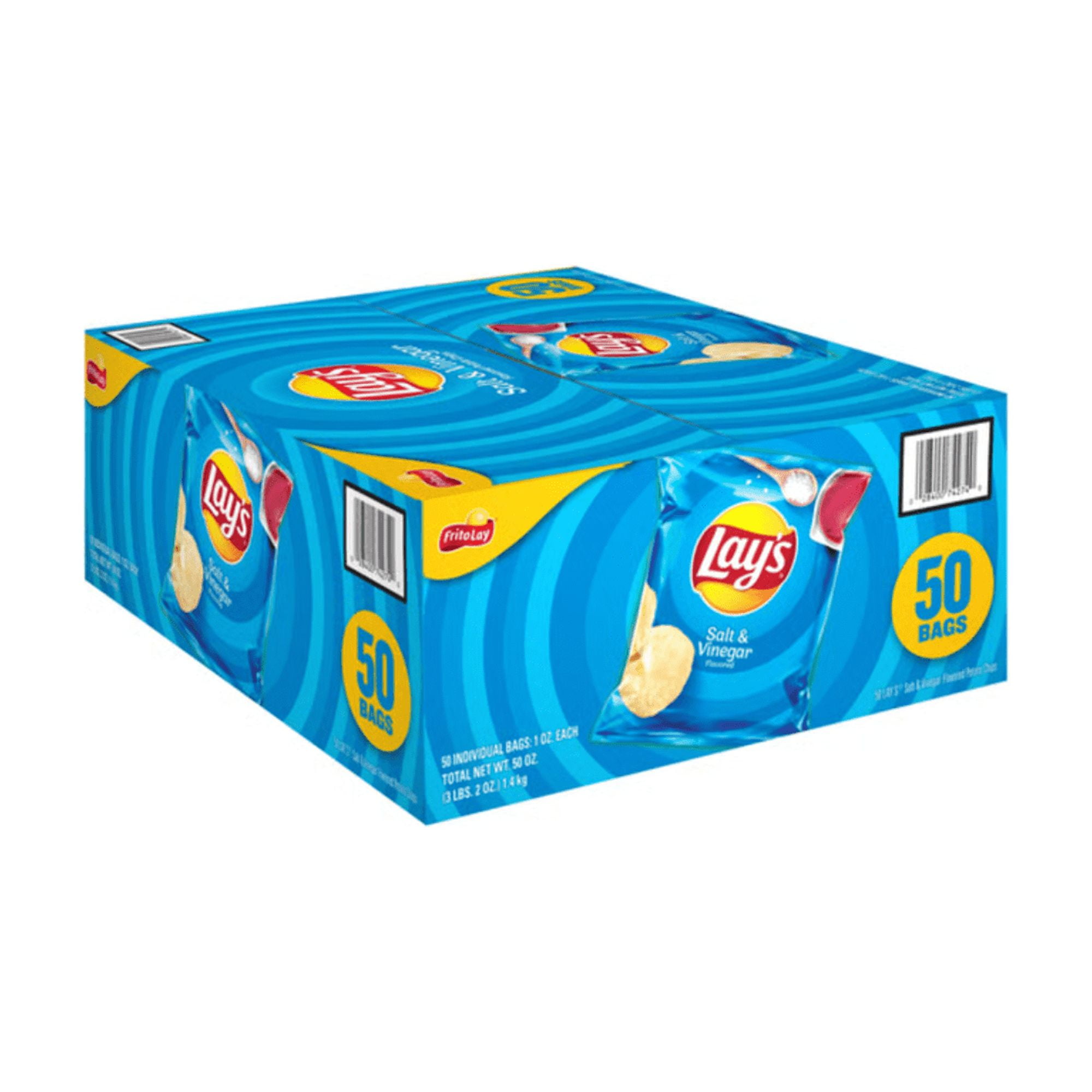 Lay Salt & Vinegar Chips (50 pk) | Snack - Walmart Business Supplies