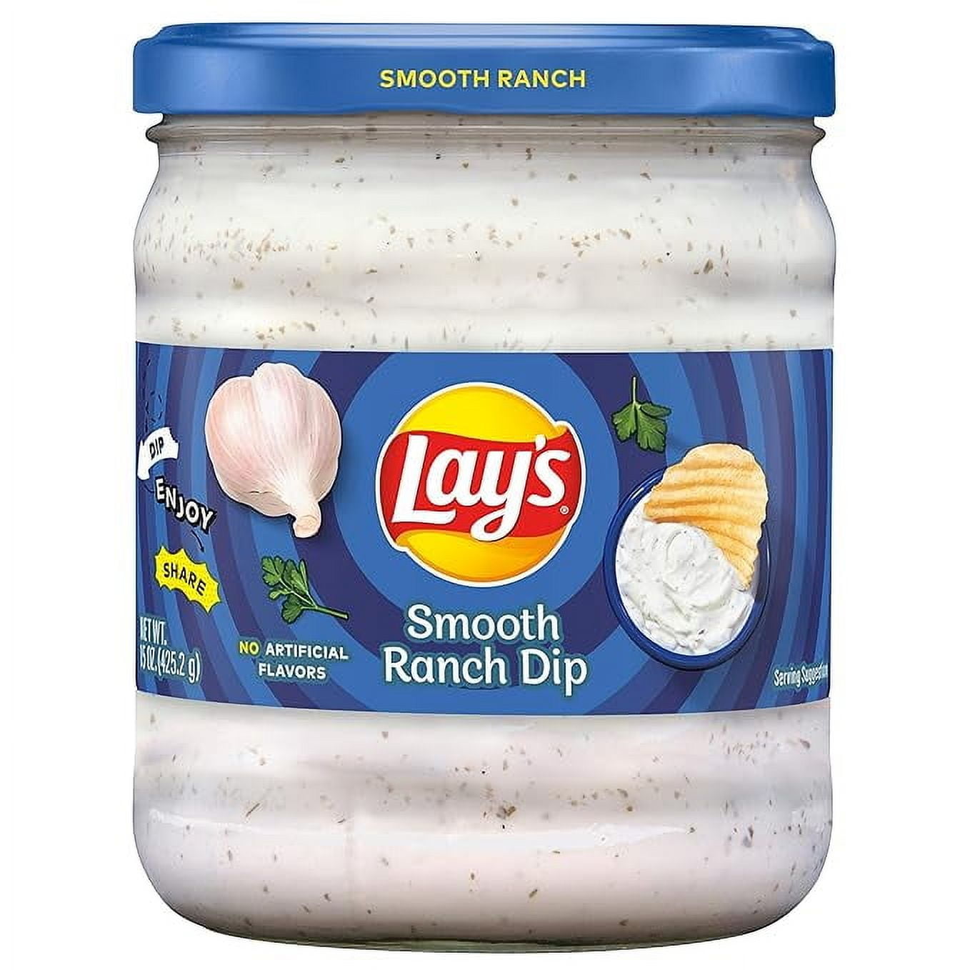 Lay's, Smooth Ranch Dip, 15 oz - Walmart.com