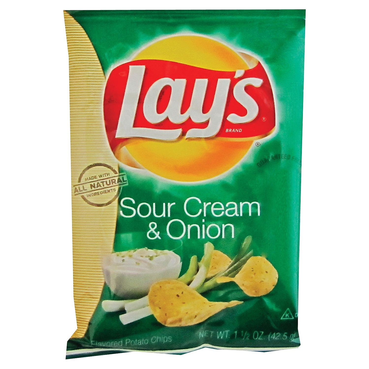 Lay's Sour Cream & Onion Potato Chips 1.5 oz. FRI44361 - Walmart.com