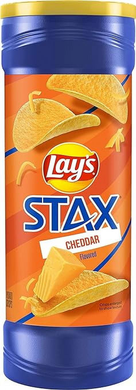 Lay's Stax Cheddar Flavored Potato Crisps, 5.5 Ounce - Walmart.com