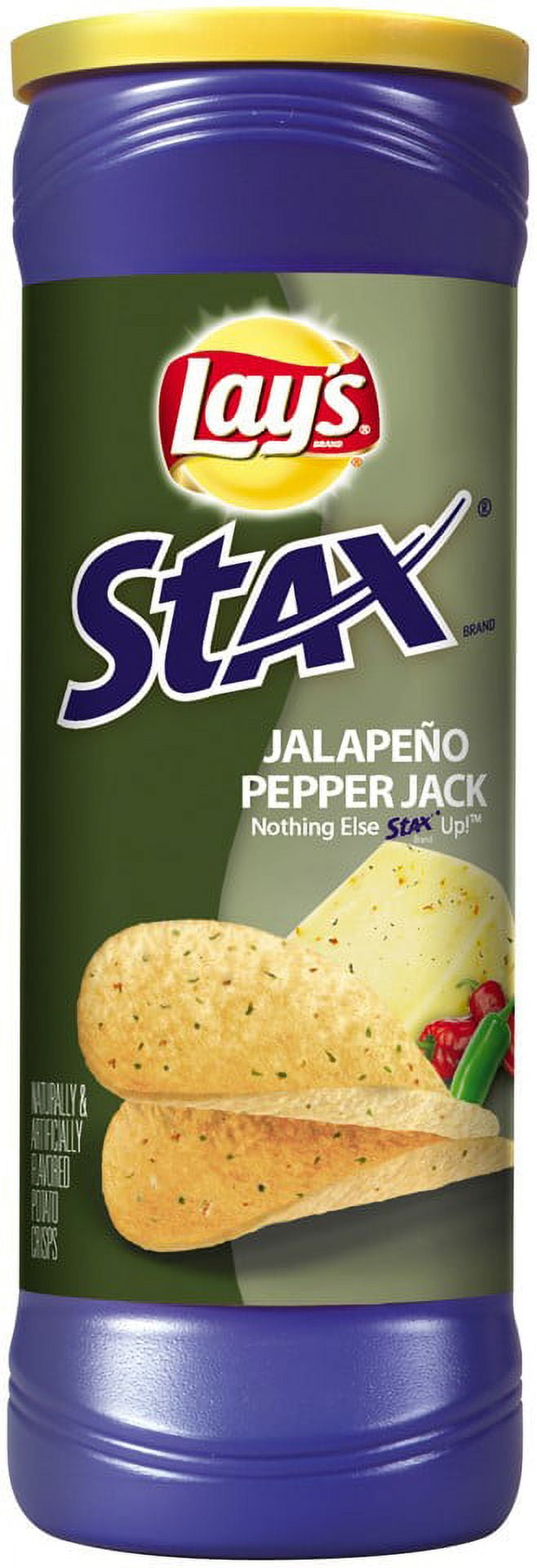 Lay's Stax Jalapeno Pepper Jack Flavored Potato Crisps, 5.5 Oz ...