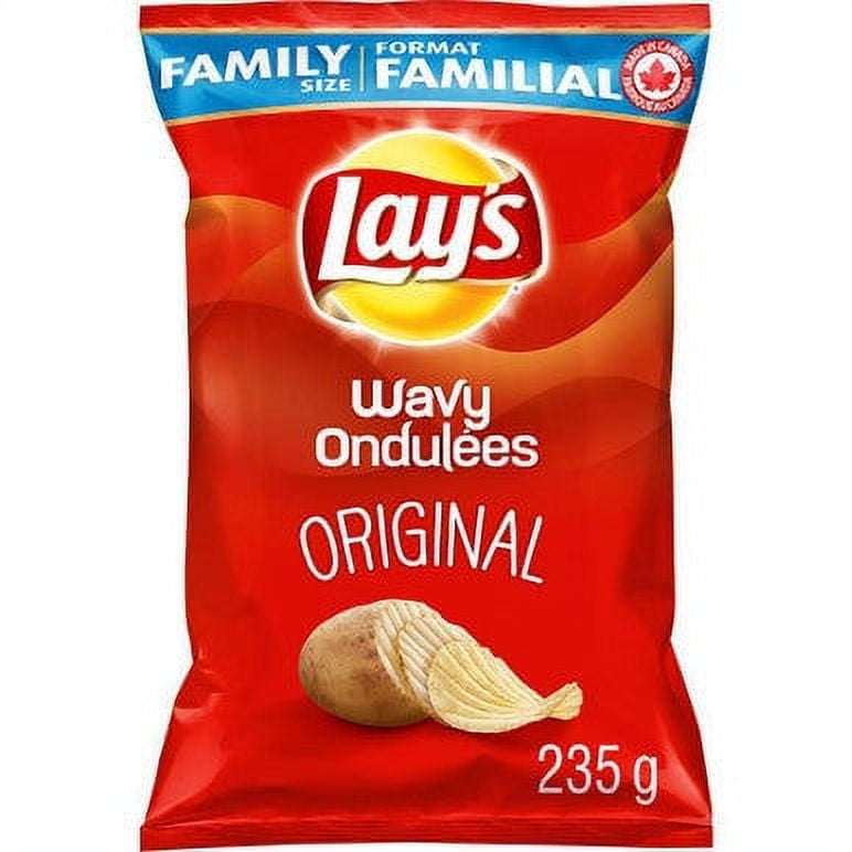Lay's Wavy Original Chips 235g/8.3 oz., {Imported from Canada ...