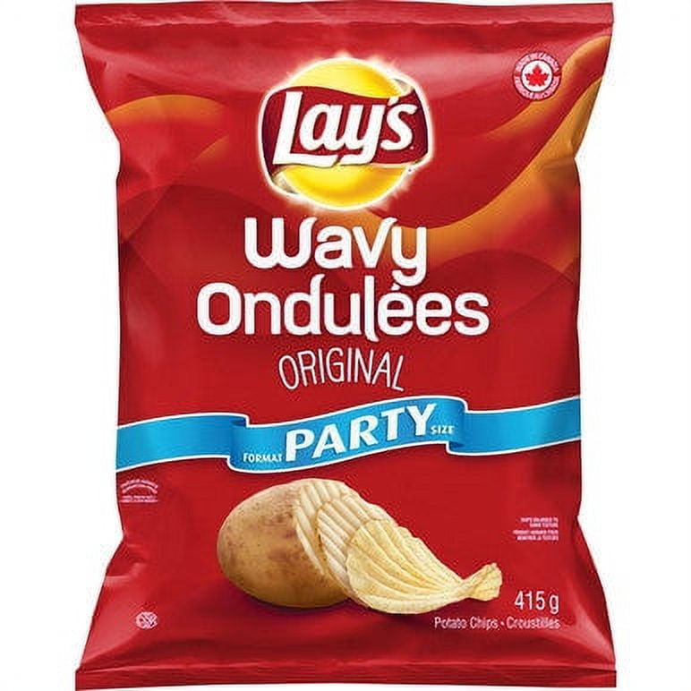 Lay's Wavy Original Potato Chips 415g/14.6 oz - Walmart.com