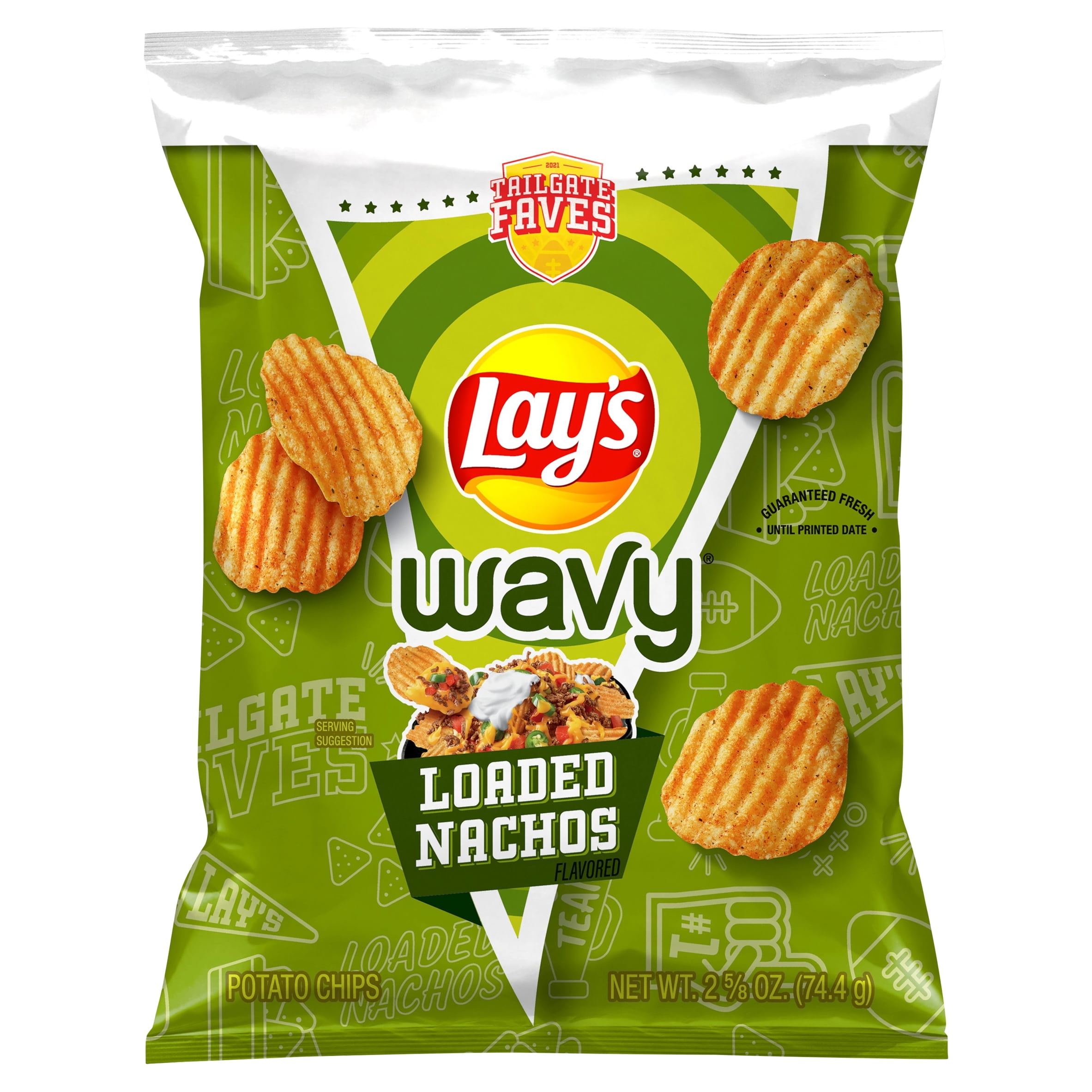 Lay's Wavy Potato Chips Loaded Nachos 2.625 Oz - Walmart Business Supplies