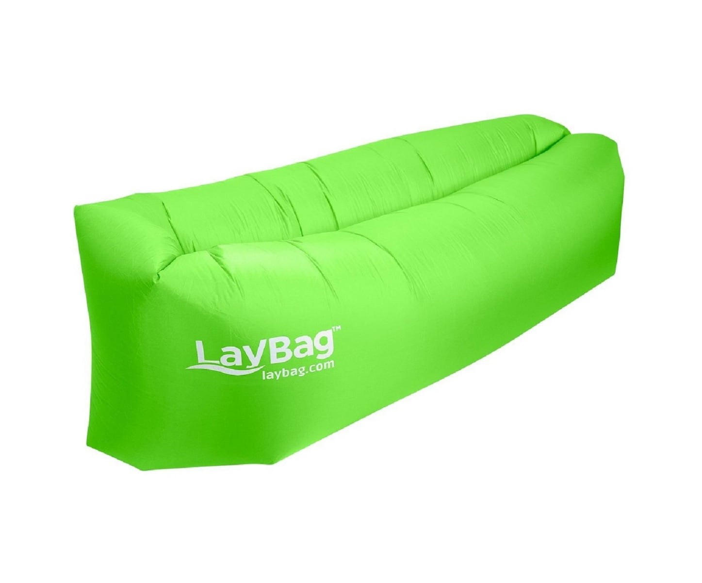 LayBag Inflatable Air Lounge with No Pump, Green - Walmart.com