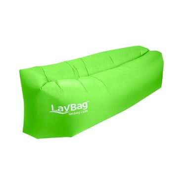 Nevlers Yellow Inflatable Lounger with Travel Bag and Pockets - Walmart.com