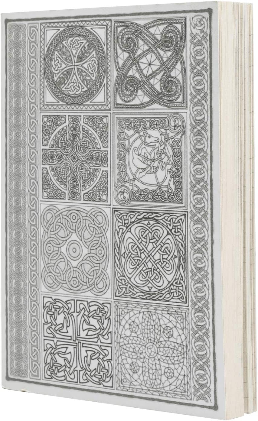 LayFlat Sketchbook - 3.75 x 5.3 Inches - Celtic Blank Note Book, 64 ...