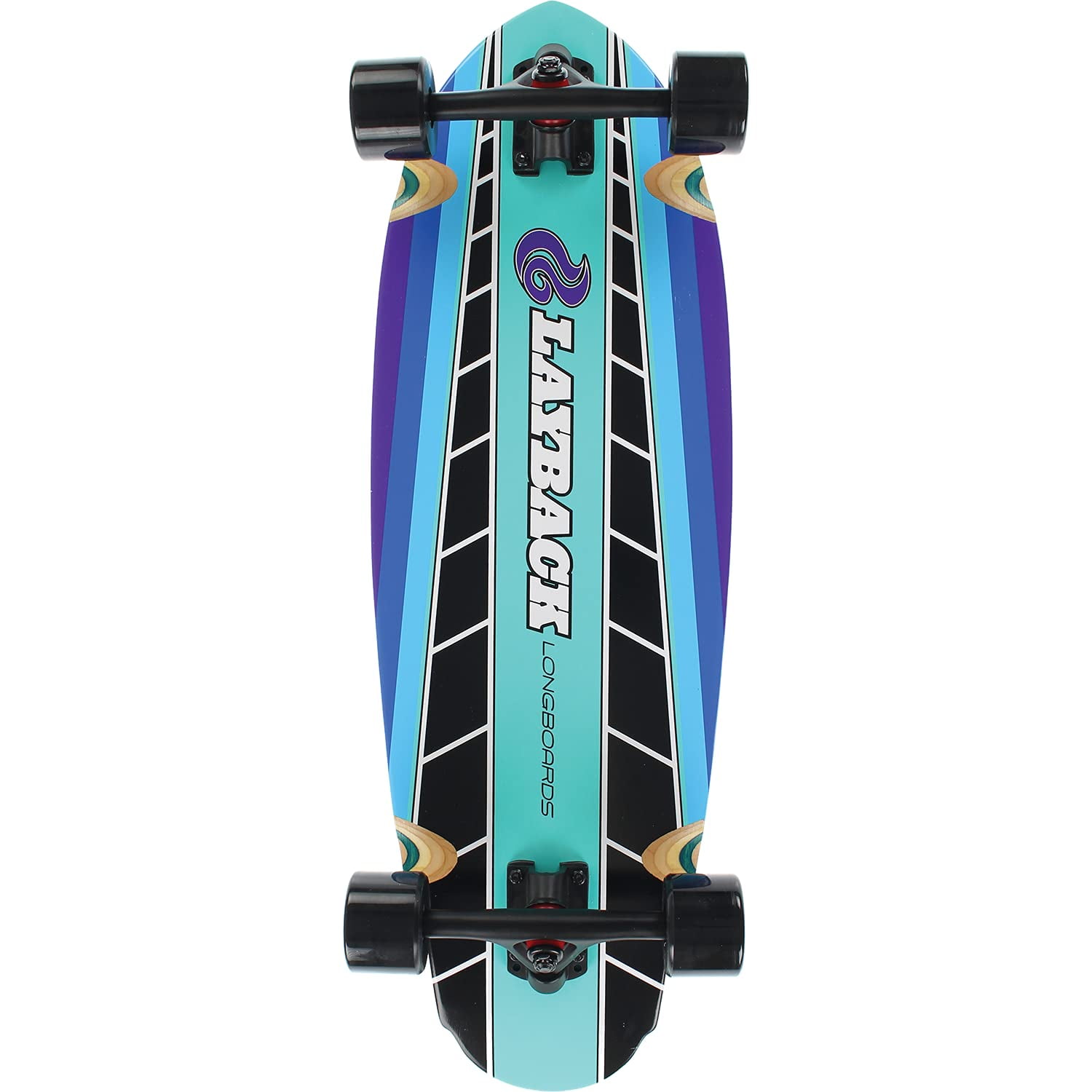 Layback Fast Track Cruiser Complete Skateboard 9.75 x 30 Blue - Walmart.com