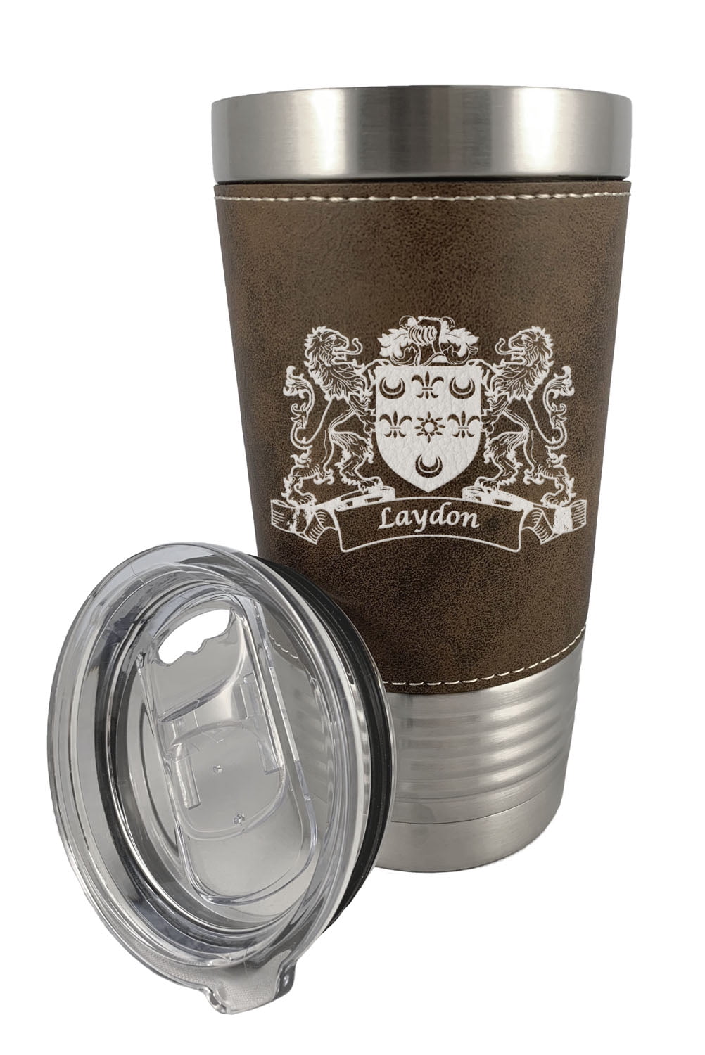 Laydon Irish Coat of Arms Leather Travel Mug - Walmart.com