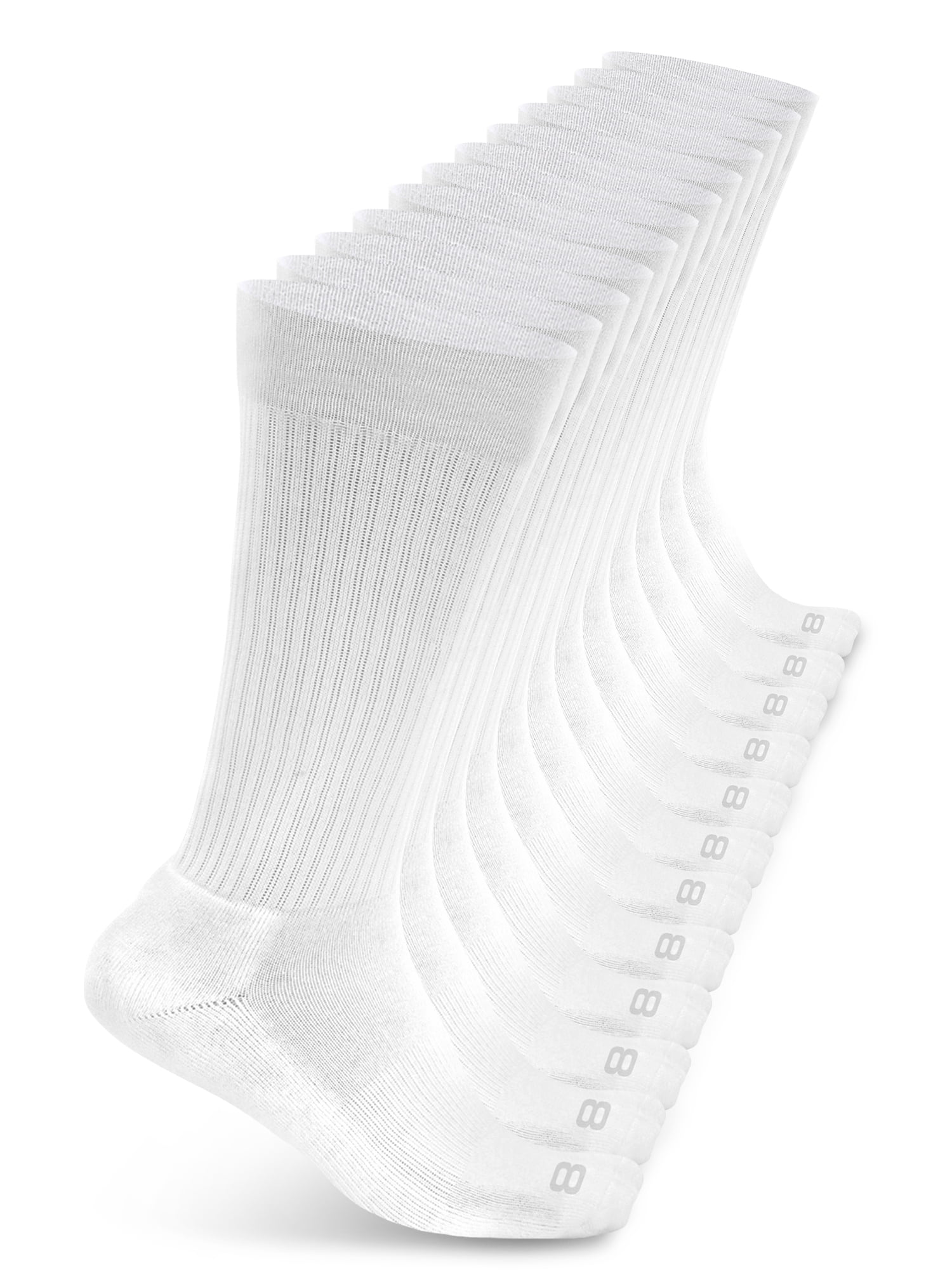 Layer 8 Cushioned Crew Socks for Men Breathable Athletic Socks with ...