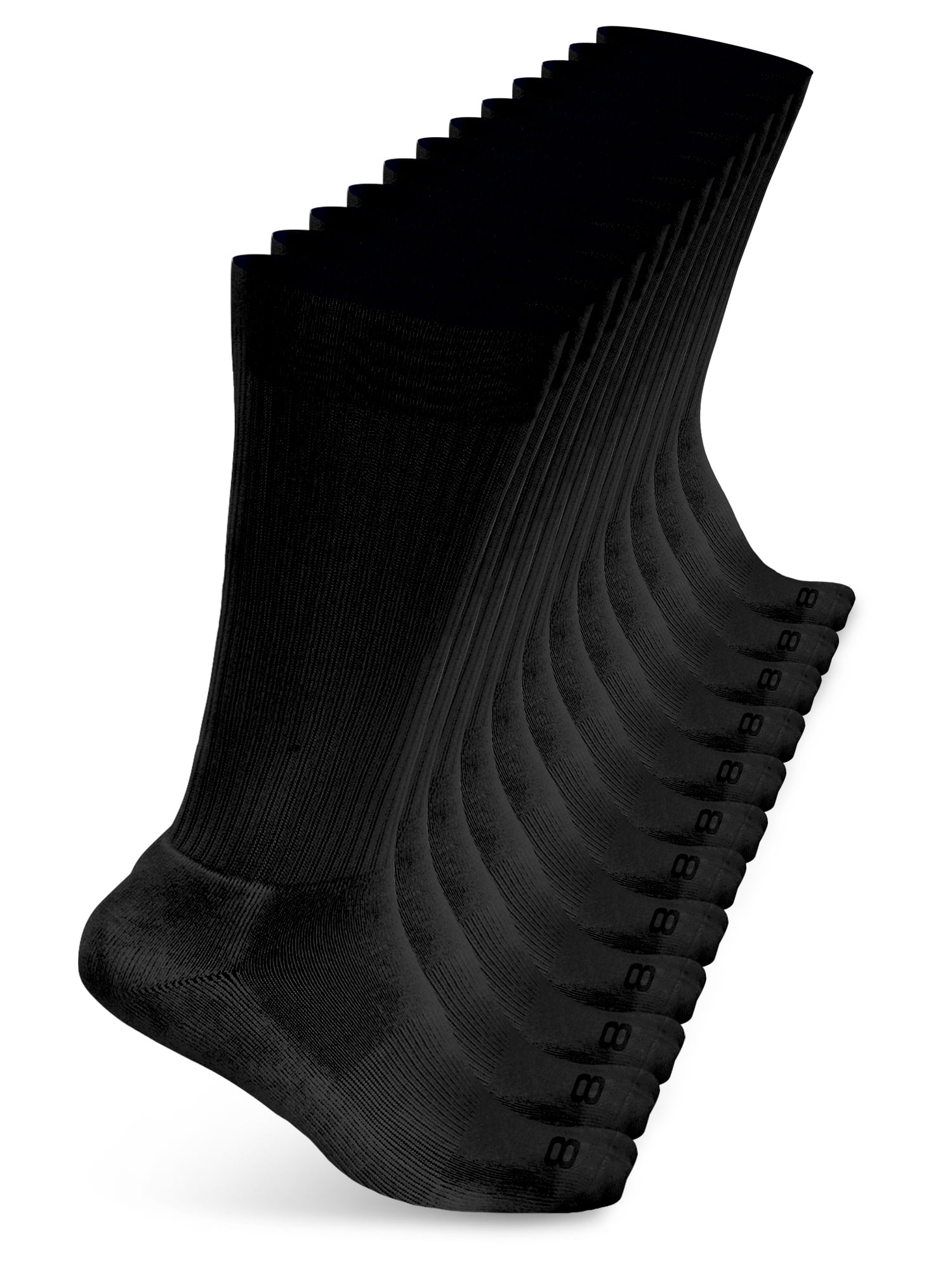 Layer 8 Cushioned Crew Socks for Men Breathable Athletic Socks with ...