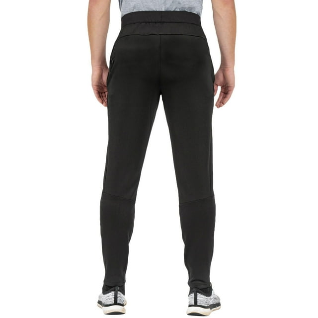 Layer 8 Men's Qwick Dry 4-Way Stretch Athletic Knit Pant w/ Zip Pockets (Black, L) - Walmart.com