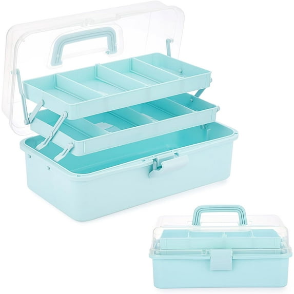 Layer Plastic Dividing Storage Craft Organizer with Adjustable Spacers ...