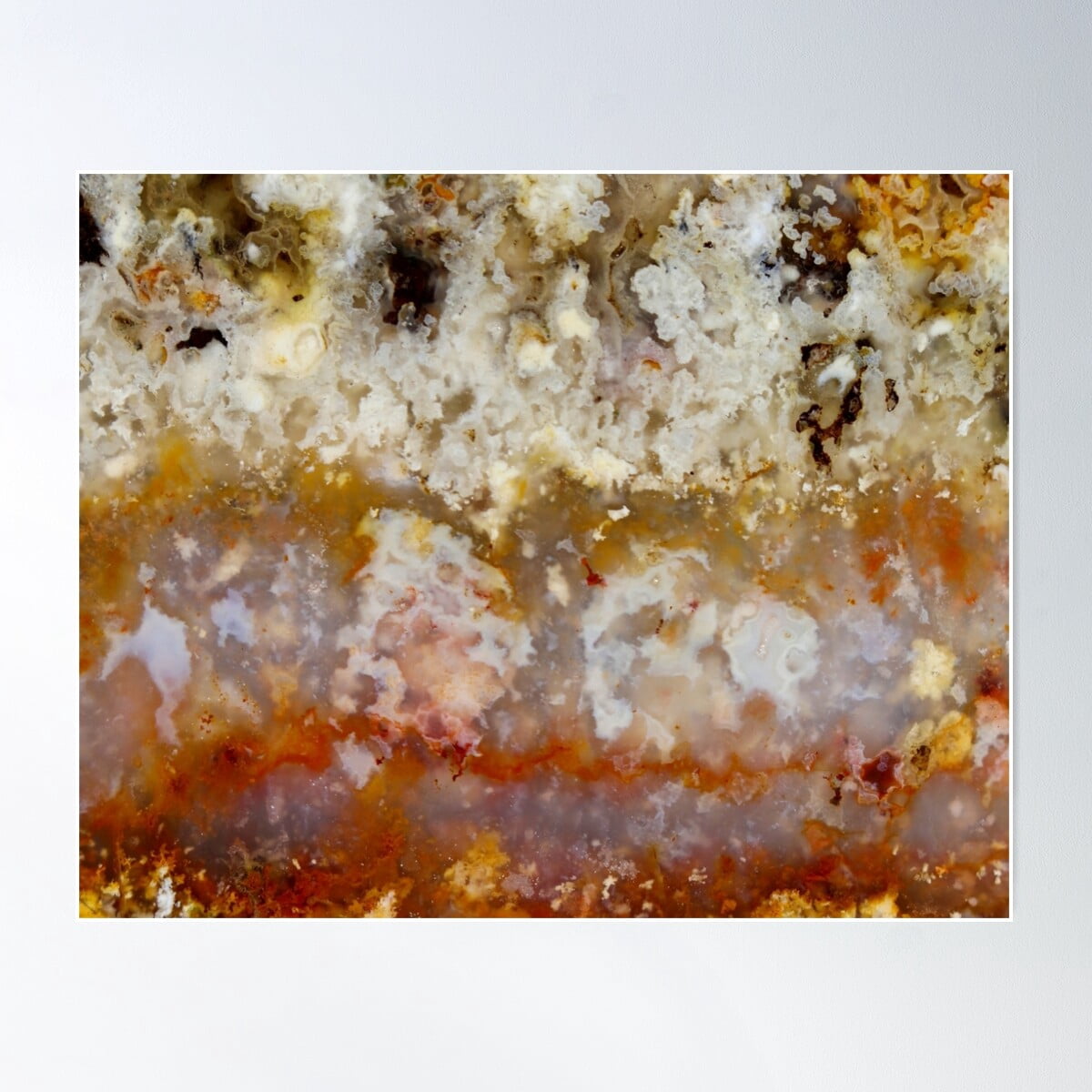 Layered Agate Poster Wall Art, Modern Wall Decor For Living Room ...