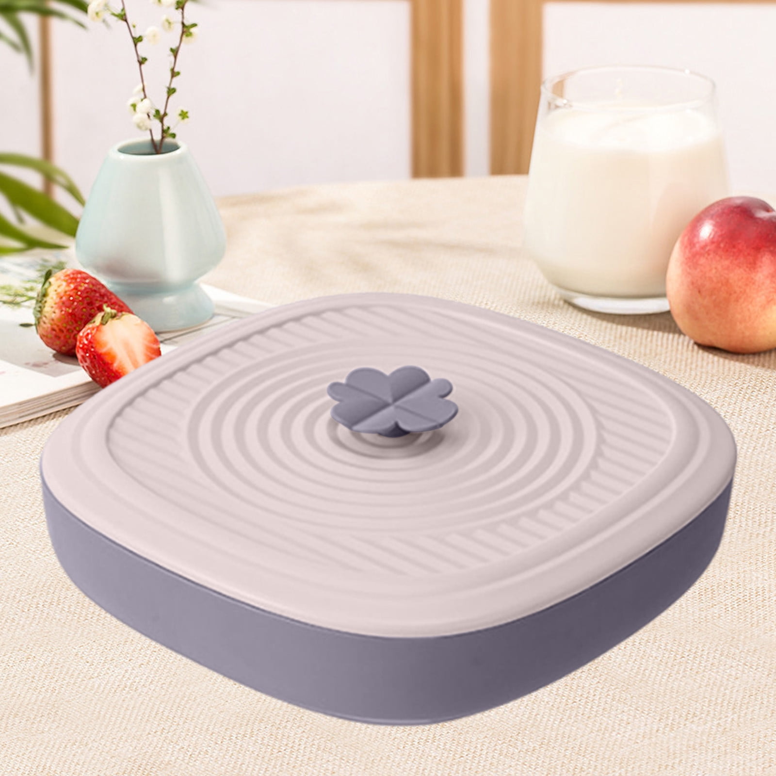 Layered Fruit Tray with Dividers,Plastic Snack Storage Container Box ...