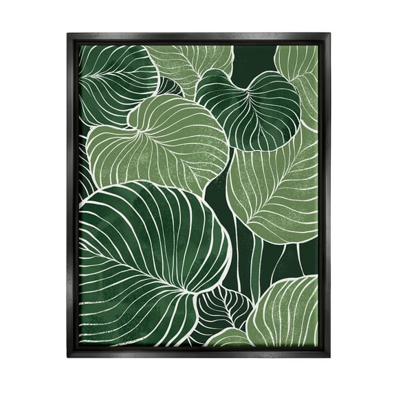 Free Shipping! Stupell Industries Layered Green Leaf Botanical Floating ...