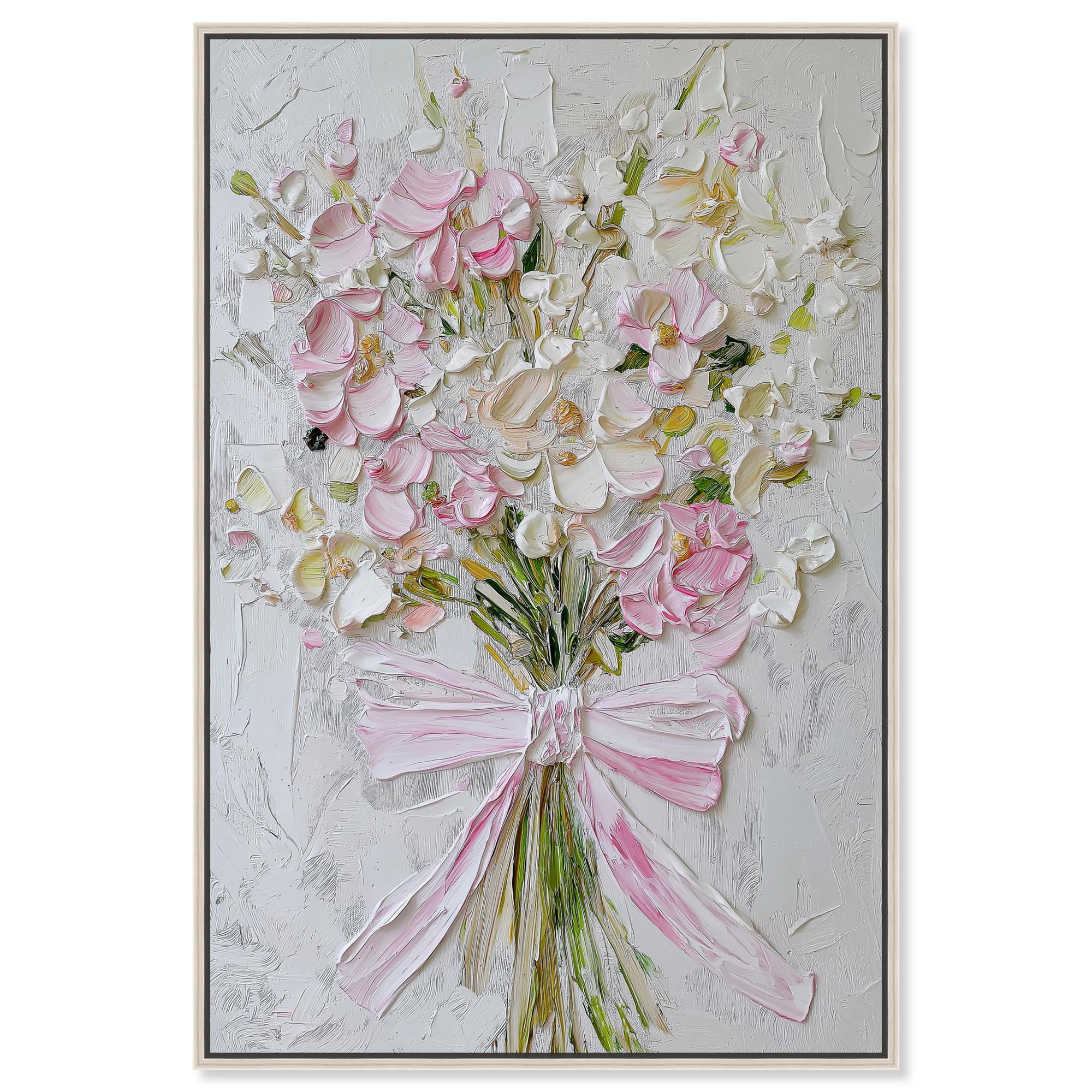 Layered Lily Canvas Nature Wall Decor by Art Remedy, Silver Frame, 20 x ...