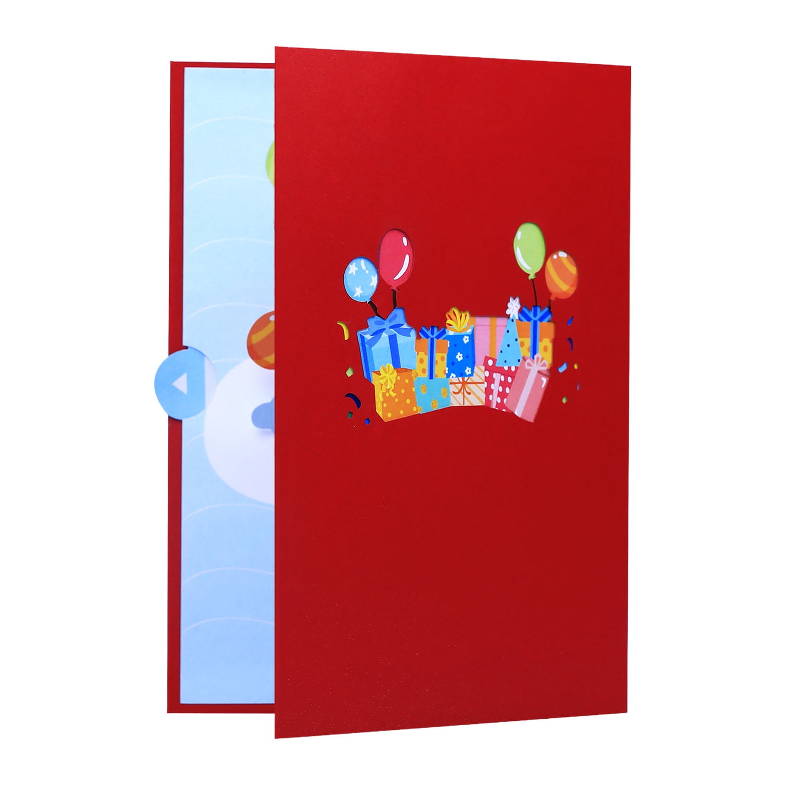 Layered Paper Sculpture Birthday Greeting Card With Dynamic Rainbow ...