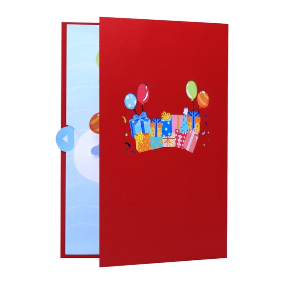 Layered Paper Sculpture Birthday Greeting Card With Dynamic Rainbow ...