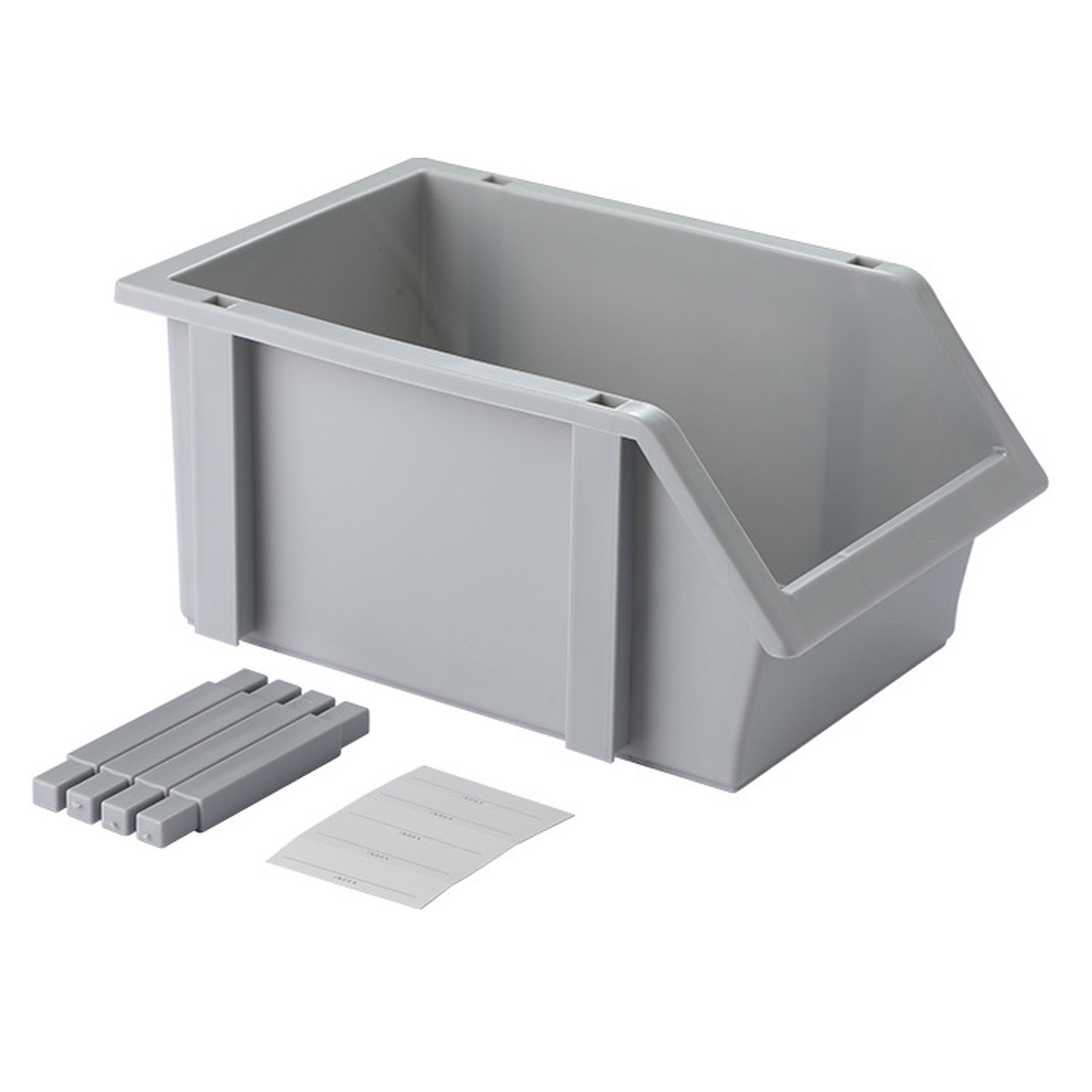 Layered Storage Box Desk Organizer Storage Box with Labels Stackable ...