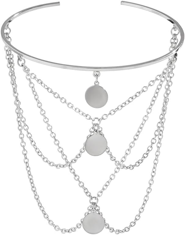 Layered Tassel Arm Cuff - Gold Arm Cuff Upper Arm,Adjustable Arm ...